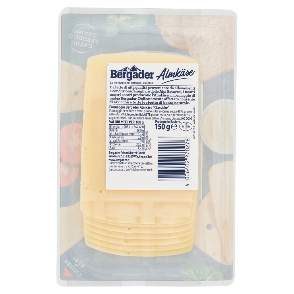 B'bergader' Formaggio Classico a Fette Almkase Bergader 150 g | Everli