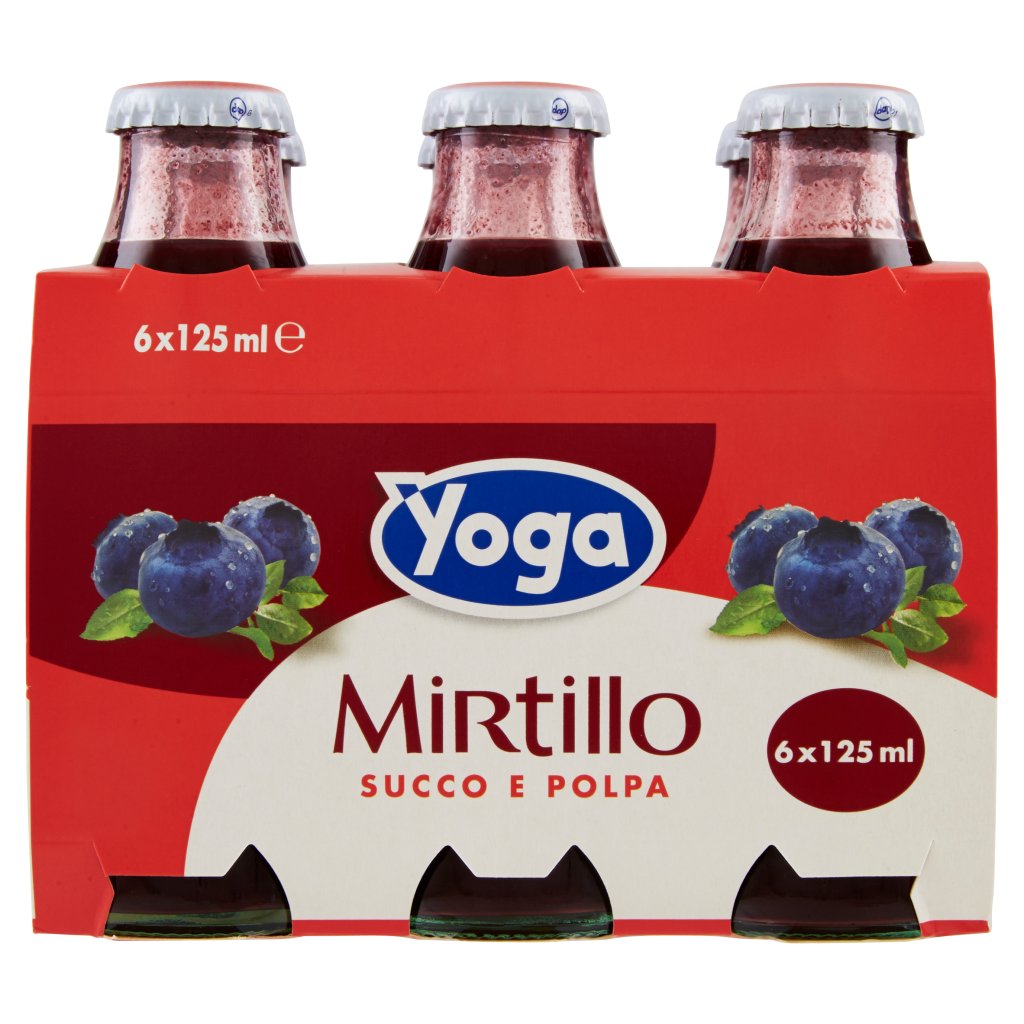 Yoga Mirtillo Succo e Polpa 6 x 125 Ml | Everli