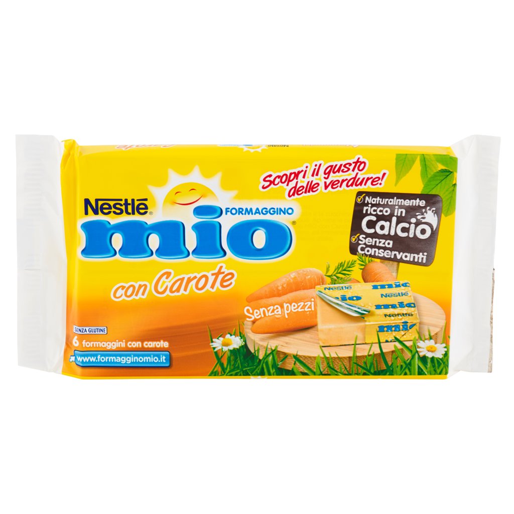 Mio Formaggino con Carote Formaggio Fuso con Purea di Carote (6 ...