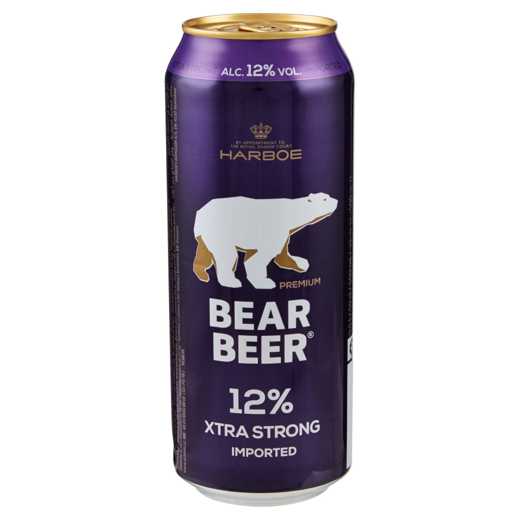 Harboe Bear Beer12% Xtra Strong 0,5 l | Supermercato24