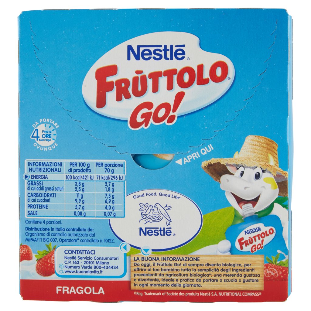 Fruttolo Go! Nestlé Biologico Fragola | Everli